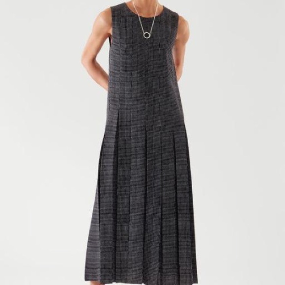Cos Pleated Maxi Dress - Gem